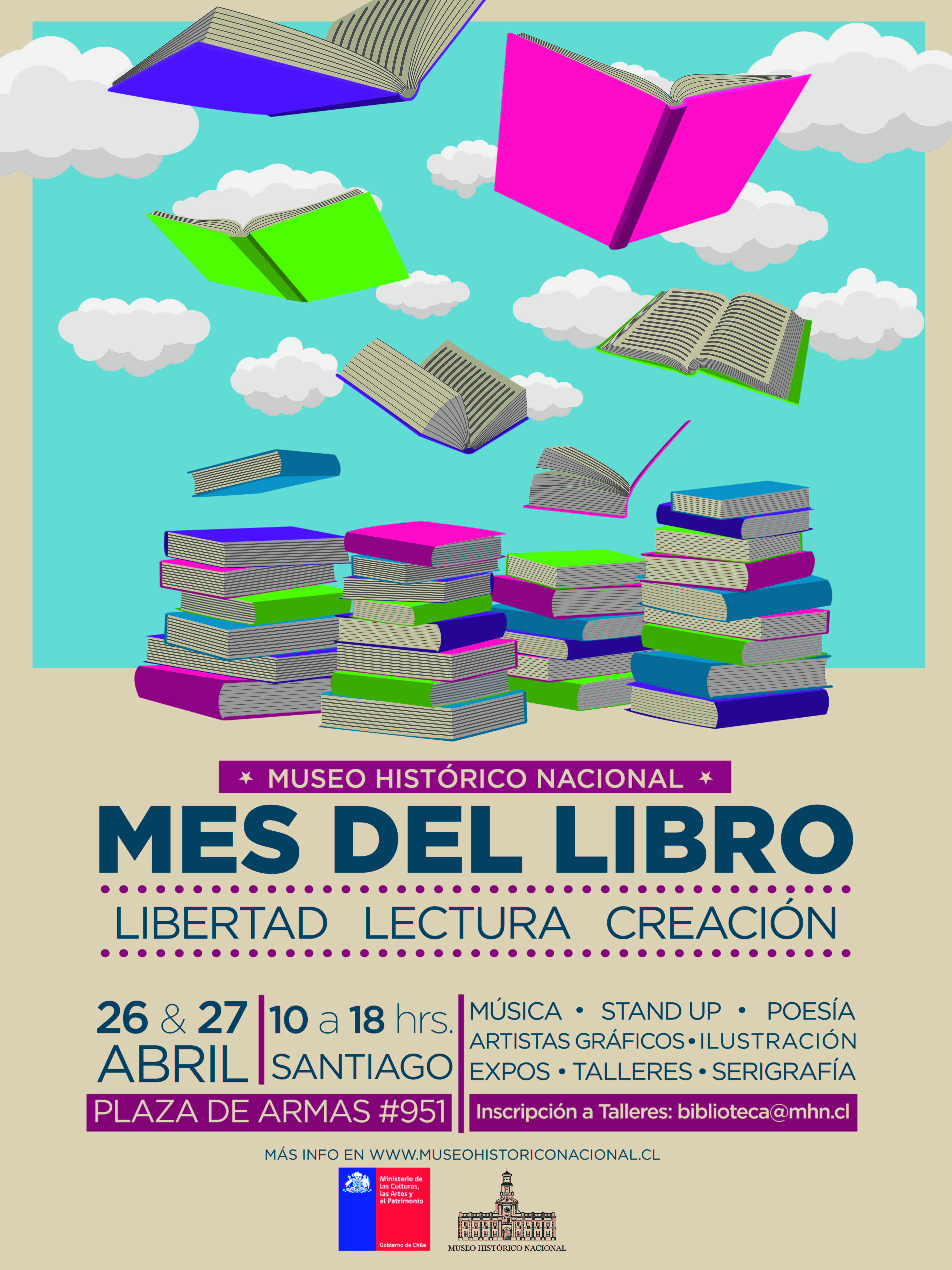Afiche Mes del Libro - Chile es TUYO